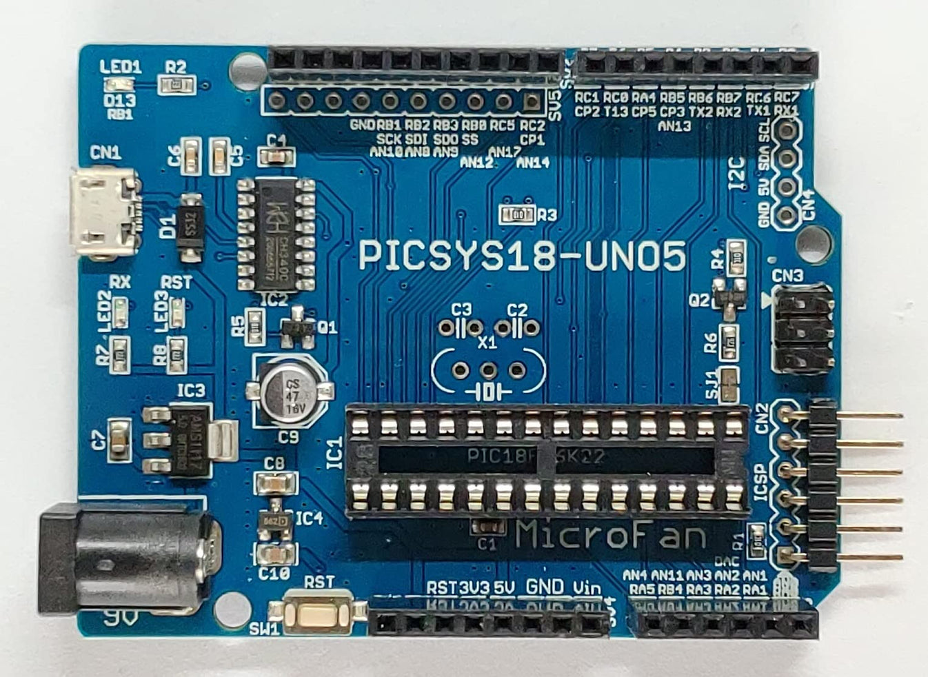 PICSYS18-UNO5 (PIC18F/PIC16F 開発ボード) – マイクロファン